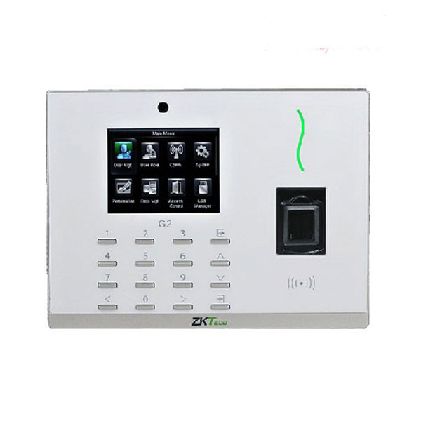 Máy chấm công vân tay chụp ảnh Zkteco G2 200 000 bản ghi Nguồn 5V, 2A