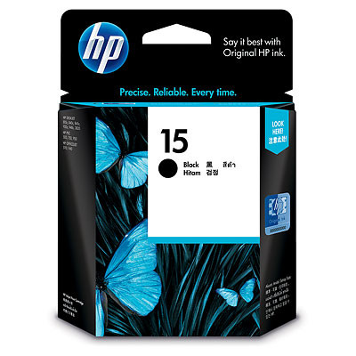 Mực in chính hãng HP 15 Black Ink Cartridge, 25ml (C6615DA)