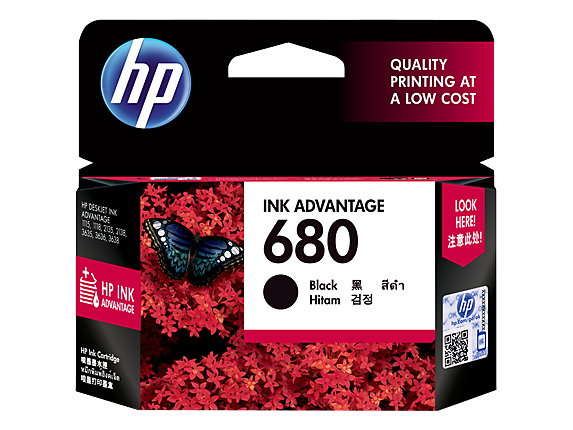 Mực in chính hãng HP 680 Black Original Ink Cartridge F6V27AA